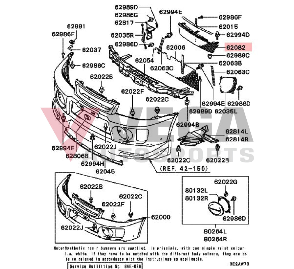 Front Bumper Upper Grill Mesh to suit Mitsubishi Lancer Evolution 6 CP ...