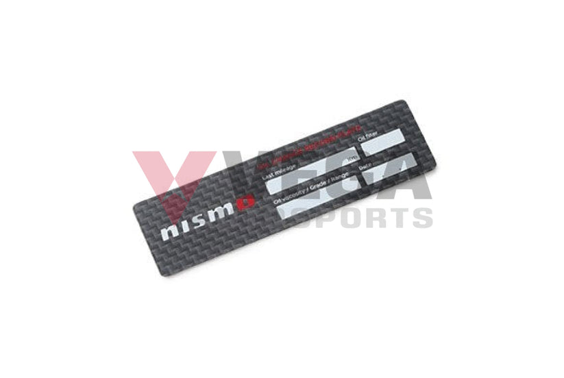 Genuine Nismo Oil Change Plate – Vega Autosports