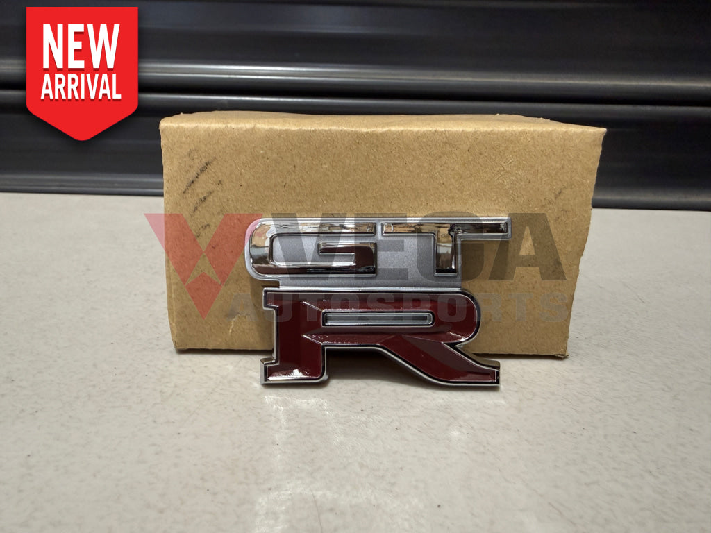 GTR Boot Lid Badge (Replica) to suit Nissan Skyline R32 GTR (Spark Sil ...