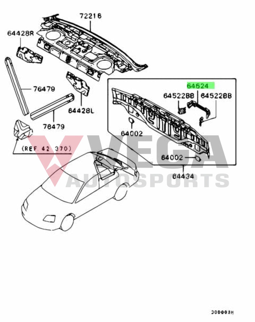 Rear Beaver Panel License Plate Bracket to suit Mitsubishi Lancer Evol ...