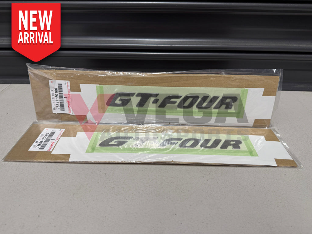 Rear Spoiler GT-FOUR Emblem Decal Set to suit Toyota Celica ST205 7688 ...
