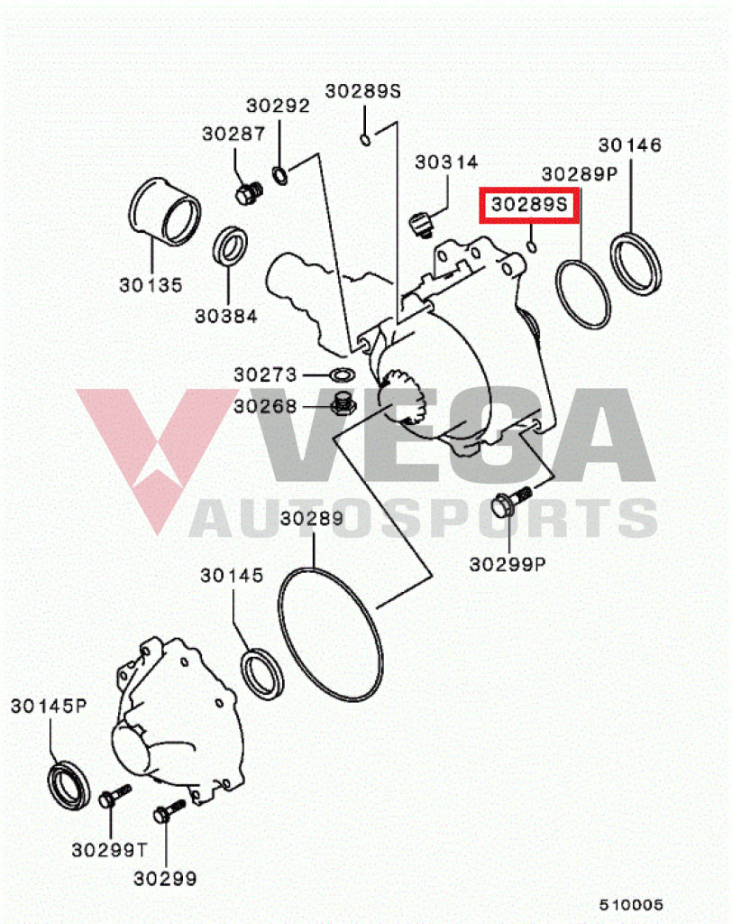 Transfer case Small O-Ring Seal to suit Mitsubishi Lancer Evolution 4 ...