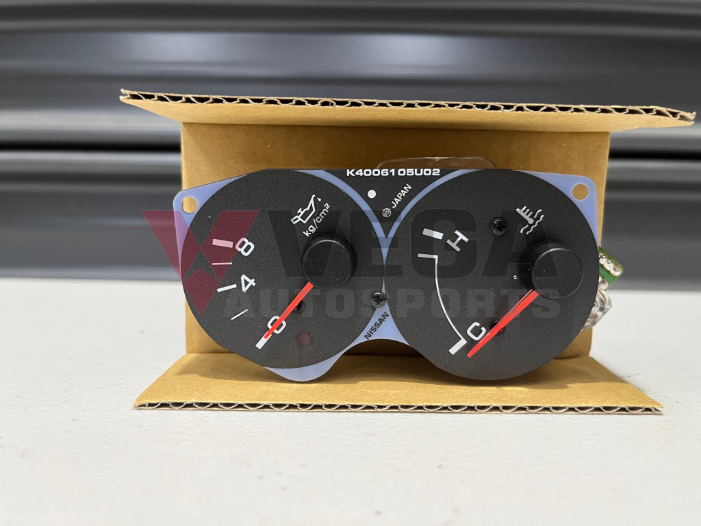 Water Temp and Oil Pressure Meter to suit Nissan Skyline R32 GTR K4006 ...